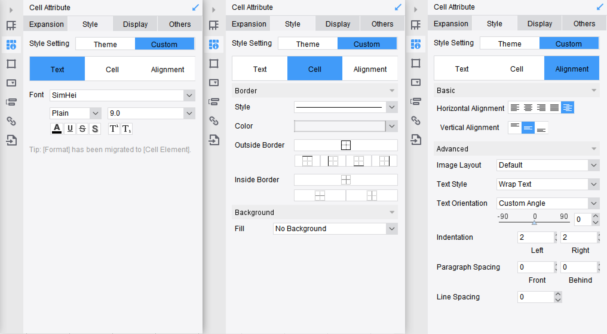 Cell Style-FineReport Help Document