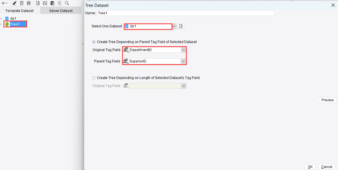 Returning Display Values in a Drop-down Tree in a Cell-FineReport Help Document