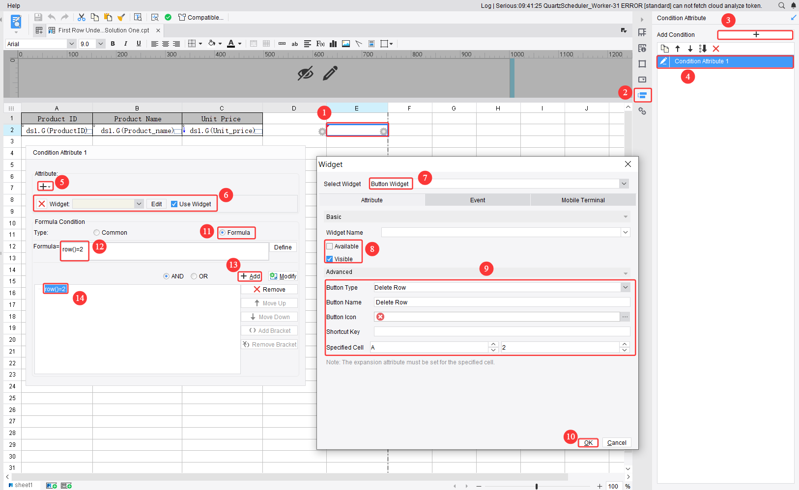 First Row Undeletable During Data Entry-FineReport Help Document