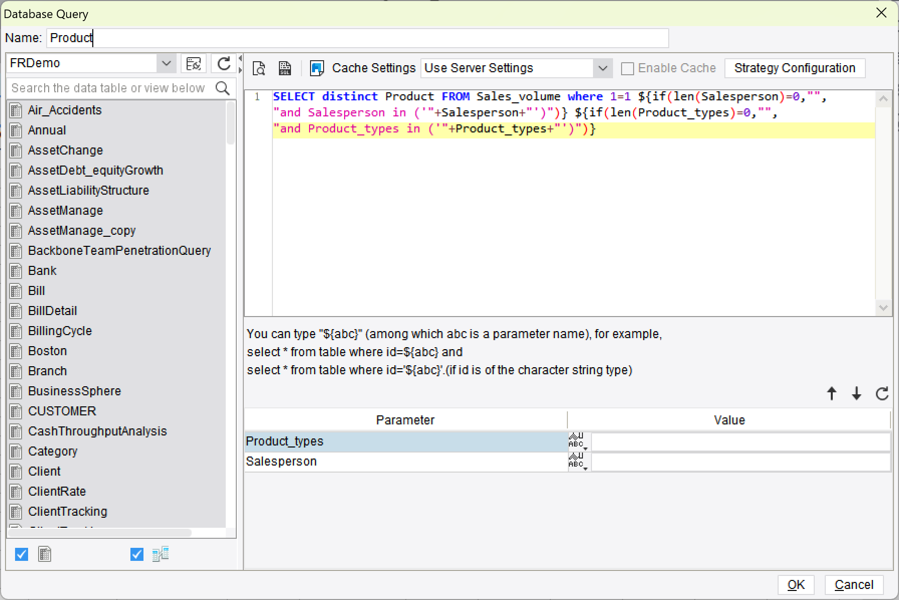Dynamic Columns by Drop-down Checkbox Widget Linkage-FineReport Help Document