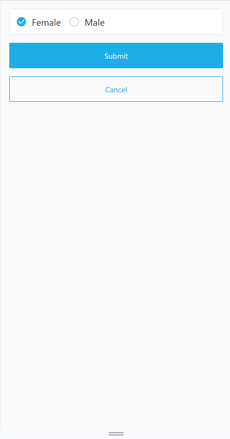 Default Value Setting for the Radio Button Group Widget-FineReport Help Document