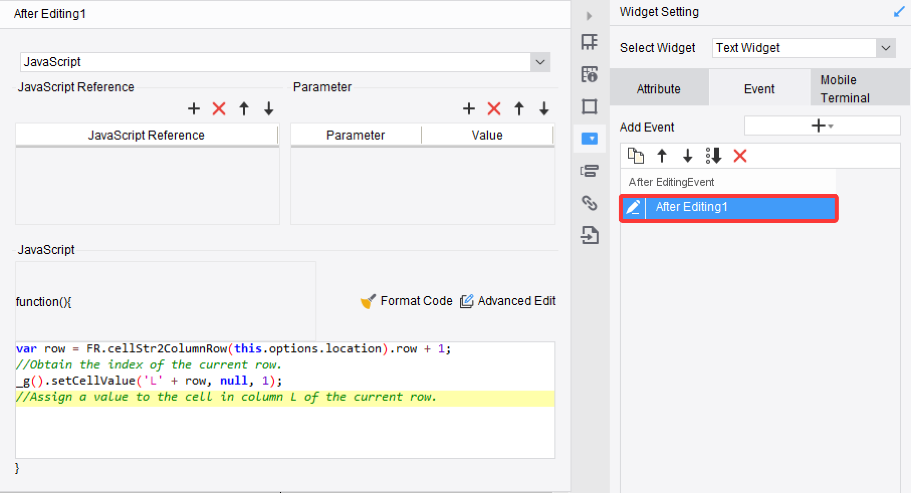 Submitting Only the Modified Data by JS-FineReport Help Document
