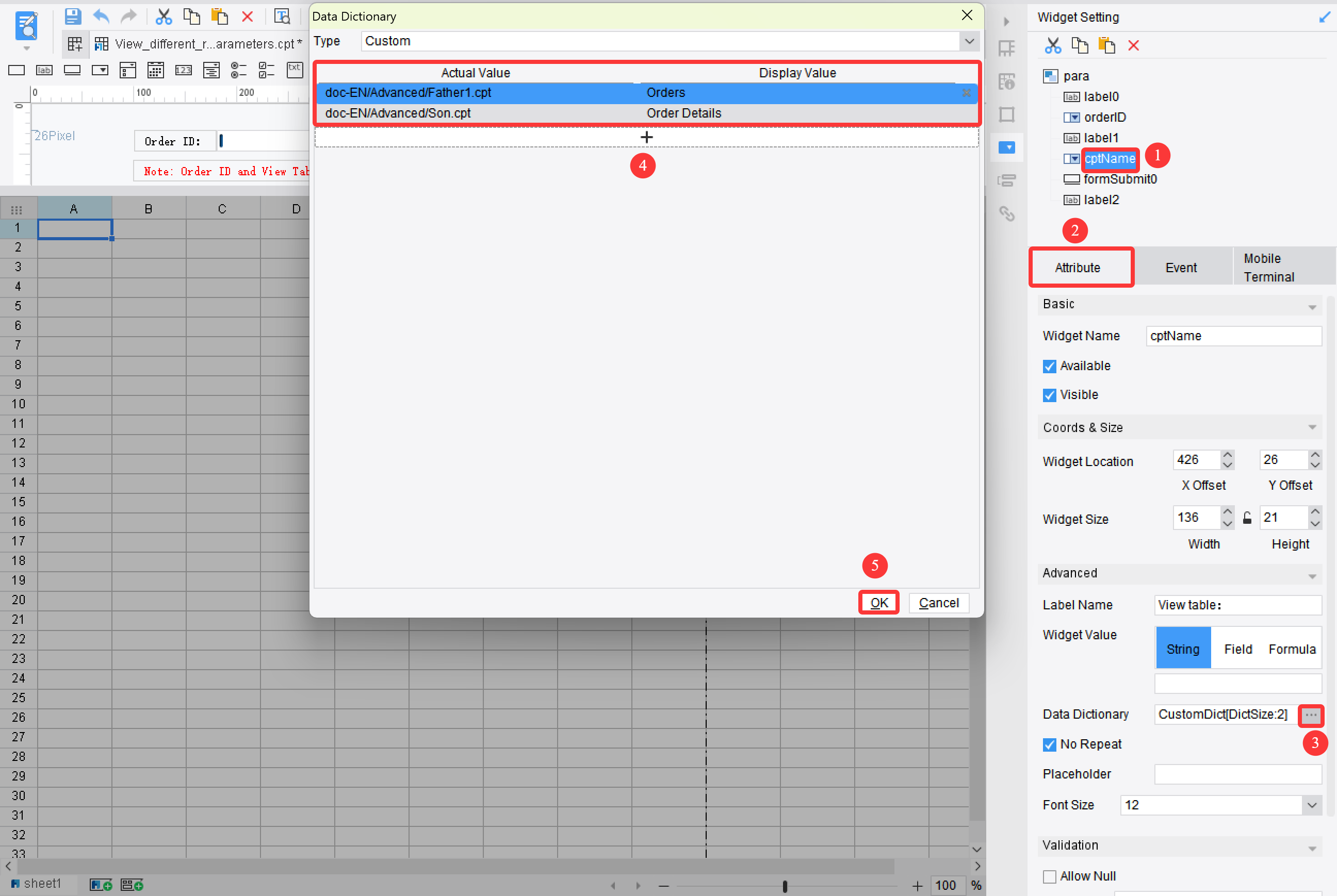 Viewing Different Reports Based on the Parameter Values-FineReport Help ...
