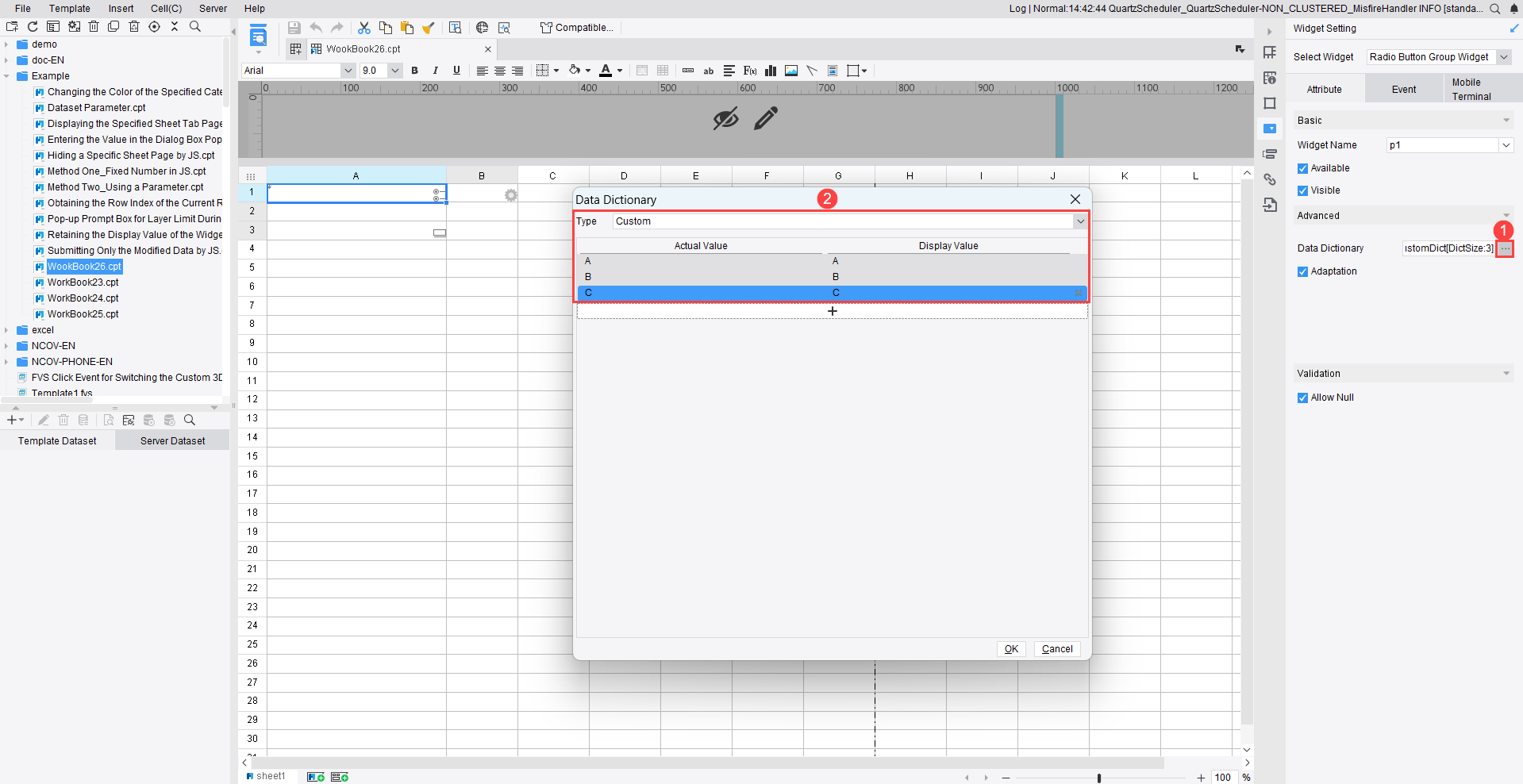 Obtaining All Values Selected in the Extended Widgets by JS-FineReport ...