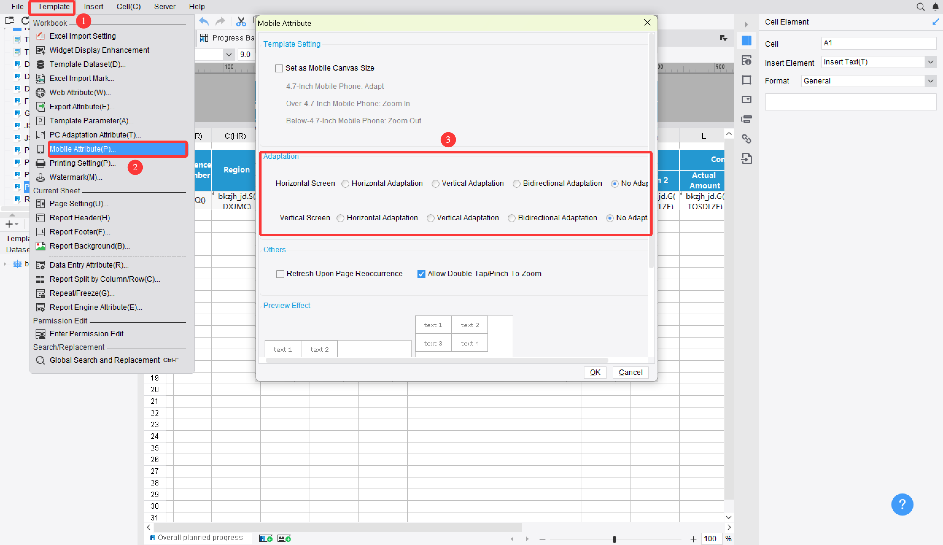 [General] Adaptation on the Mobile Terminals-FineReport Help Document