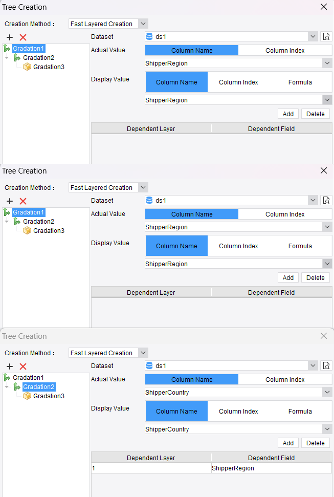 FVS Dropdown Tree Widget-FineReport Help Document