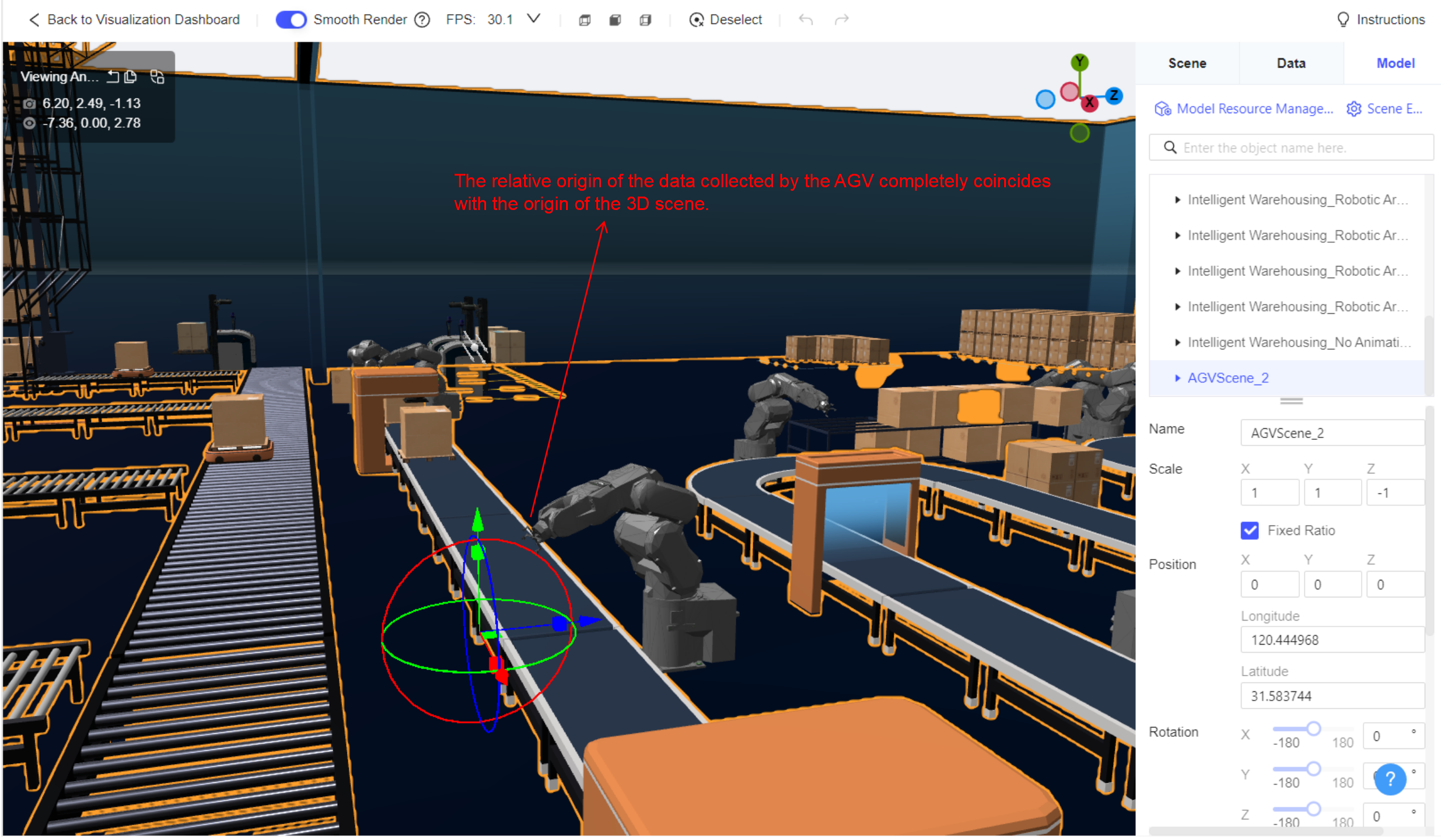 3D Data Real-time Model Motion-FineReport Help Document