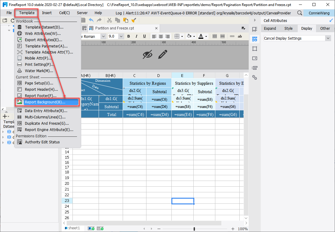 Page Setting-FineReport Help Document