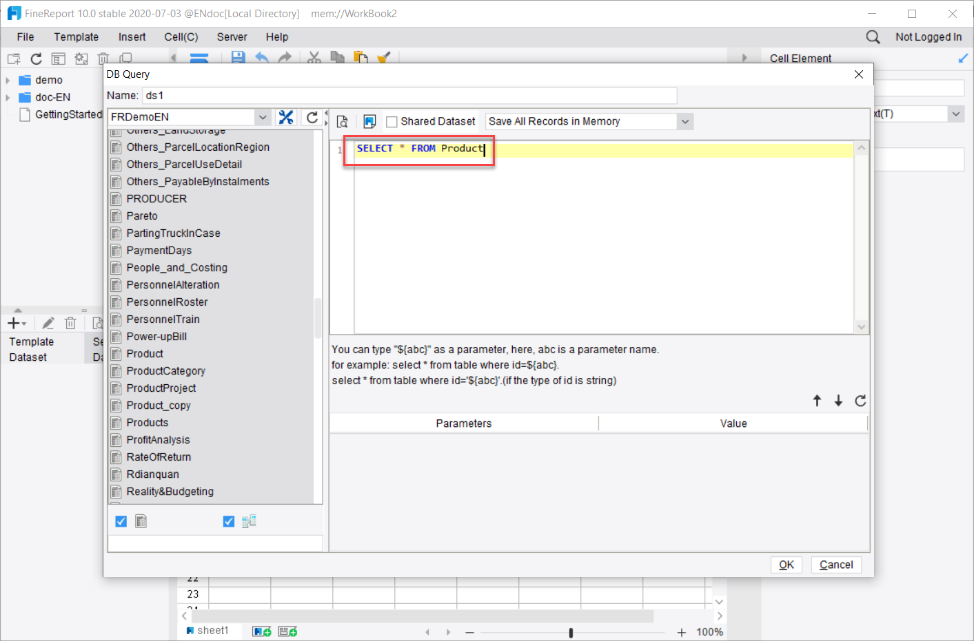 Header and Footer-FineReport Help Document