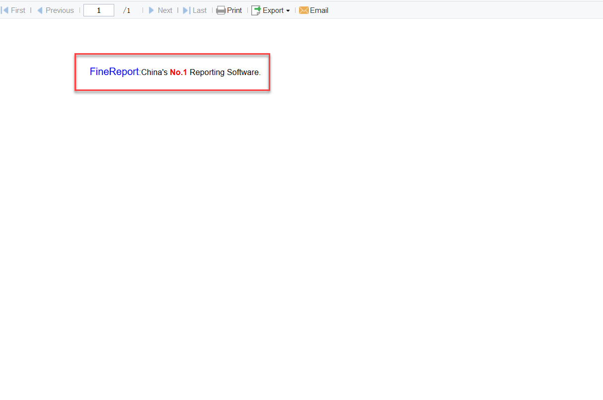 Insert Rich Text-FineReport Help Document