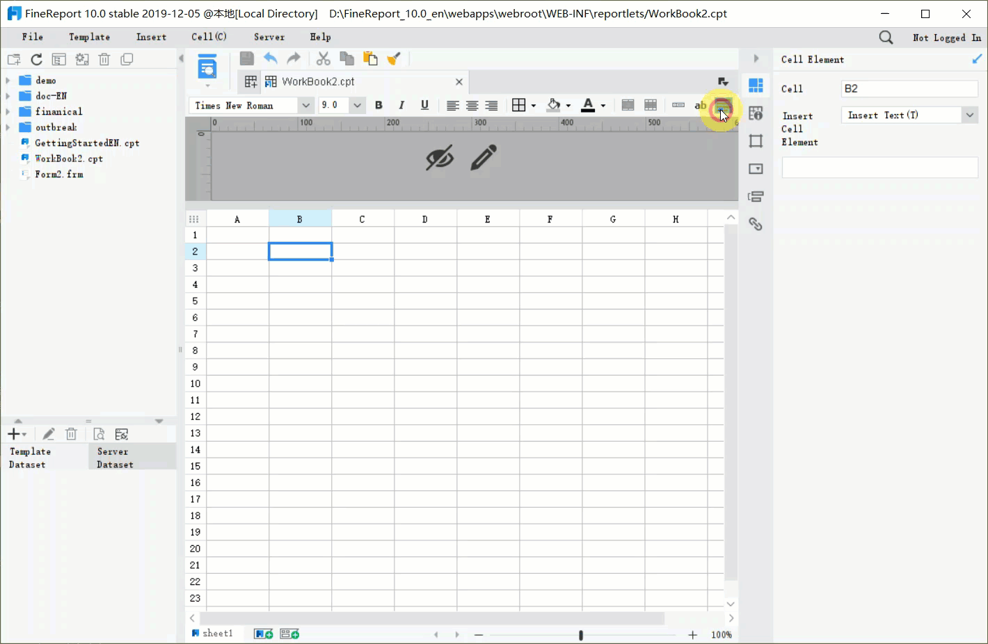Insert Rich Text-FineReport Help Document