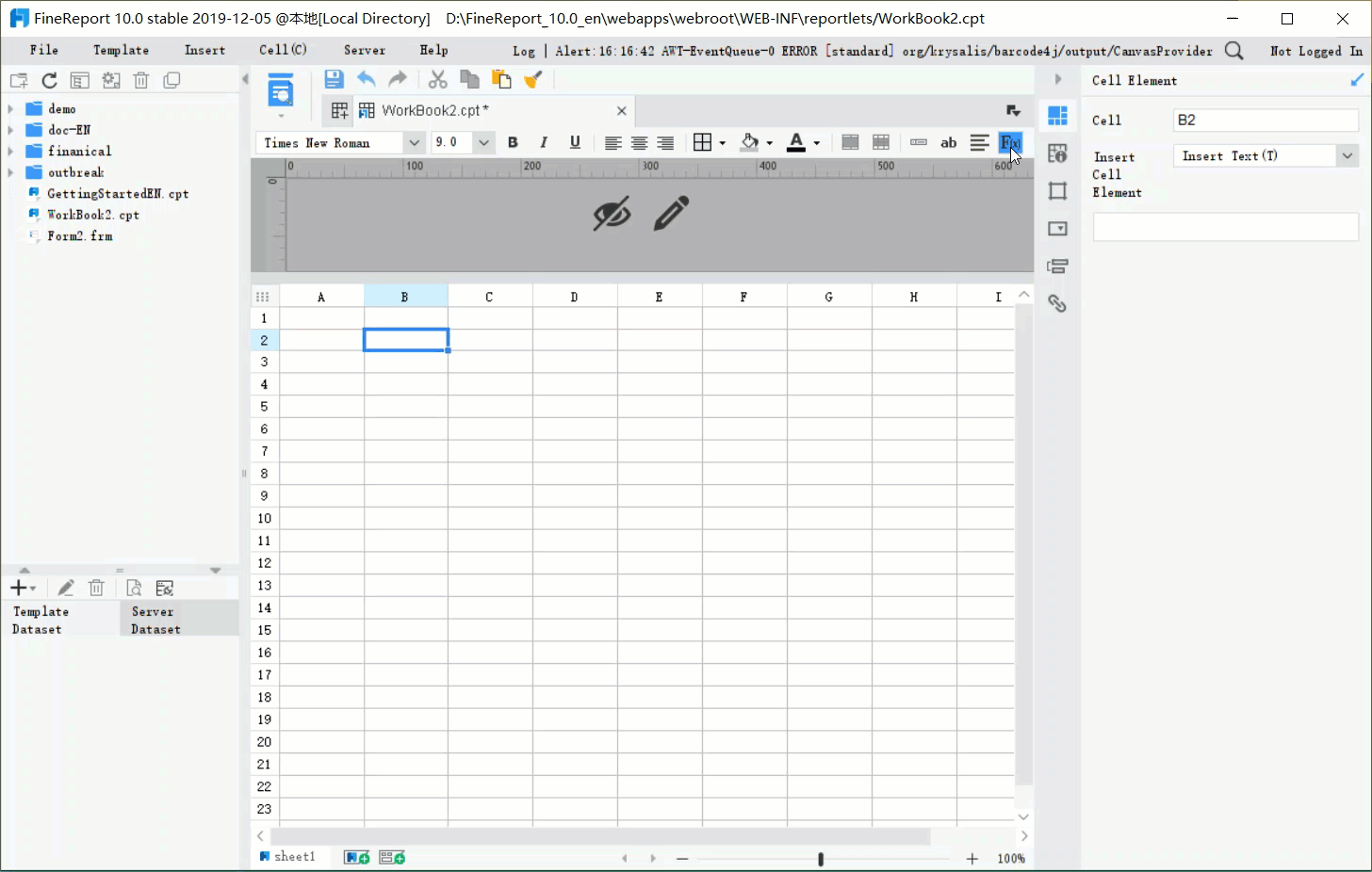 Insert Formulas-FineReport Help Document