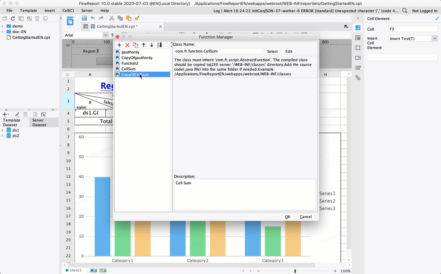 Function Manager-FineReport Help Document