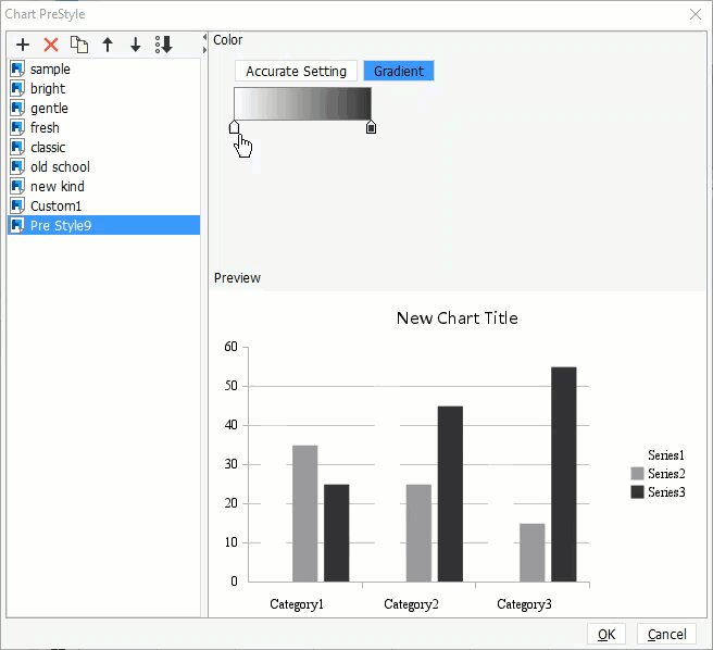 Predefined Chart Colors-FineReport Help Document