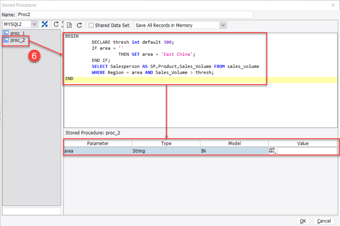 Stored Procedure-FineReport Help Document