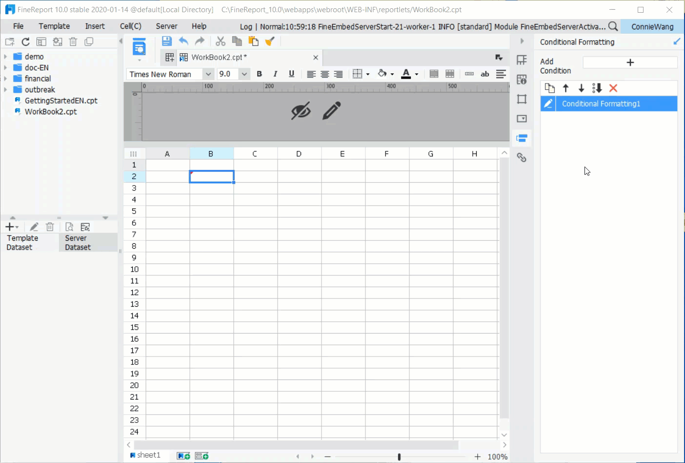 An Introduction of Conditional Formatting-FineReport Help Document