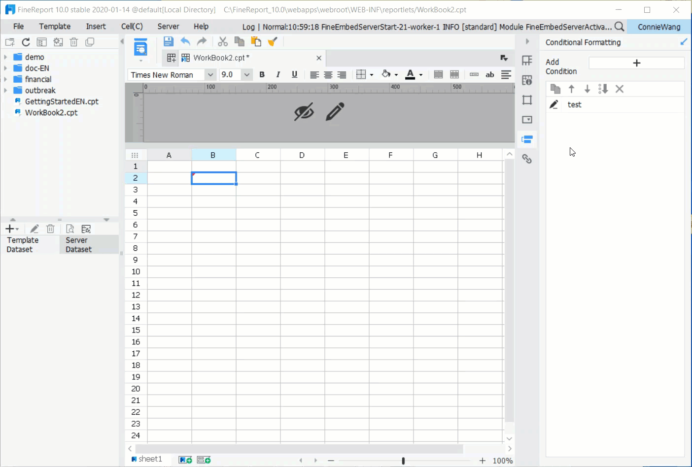 An Introduction of Conditional Formatting-FineReport Help Document