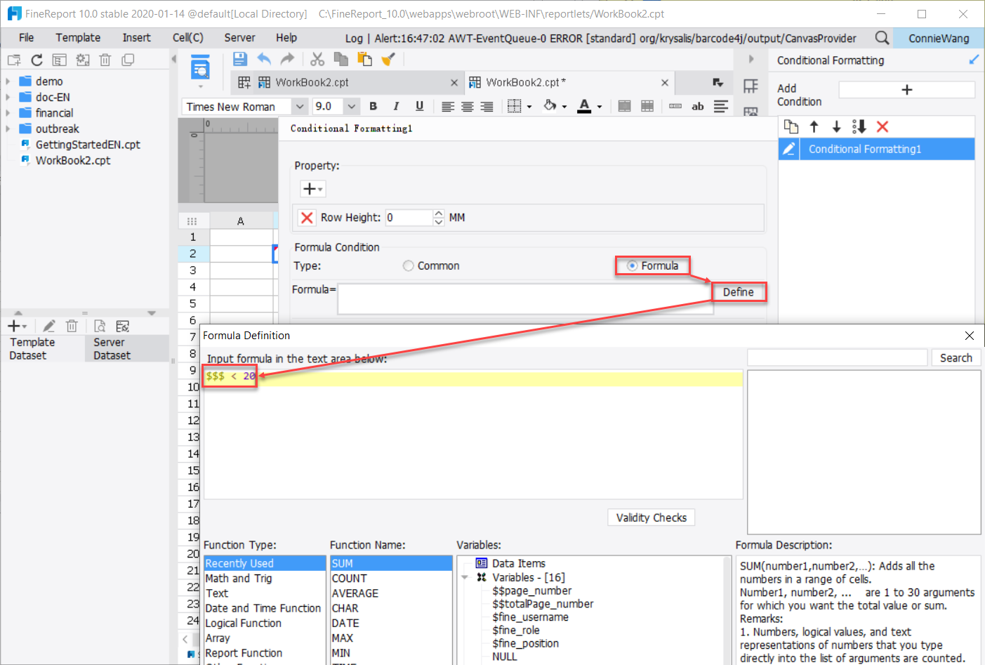 An Introduction of Conditional Formatting-FineReport Help Document