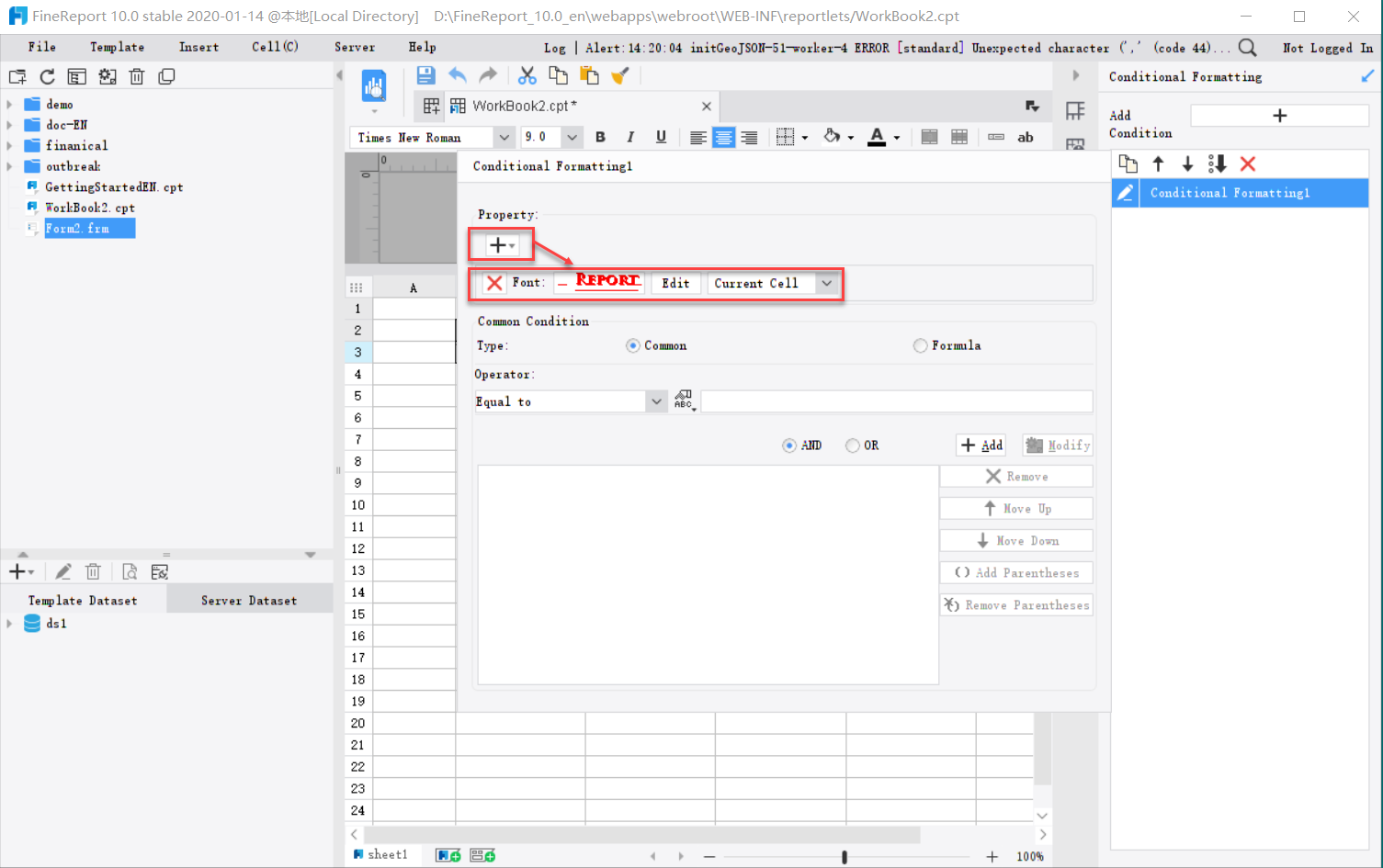 Font-FineReport Help Document