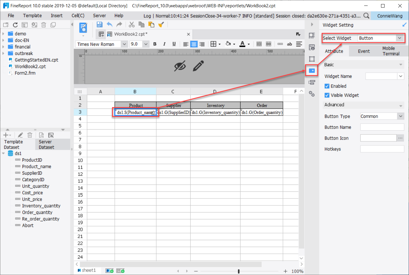 Widget-FineReport Help Document