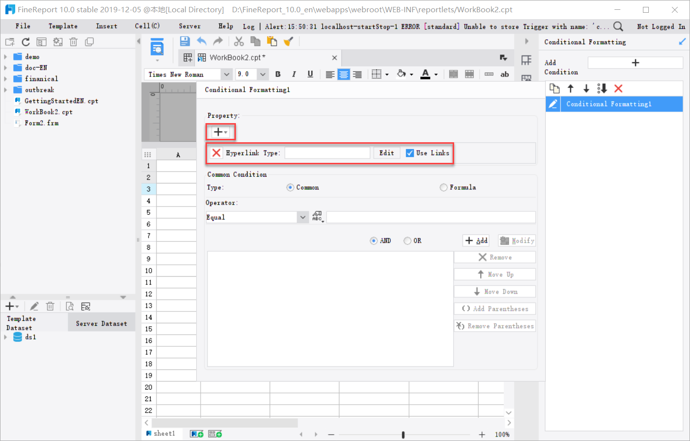 Hyperlink-FineReport Help Document