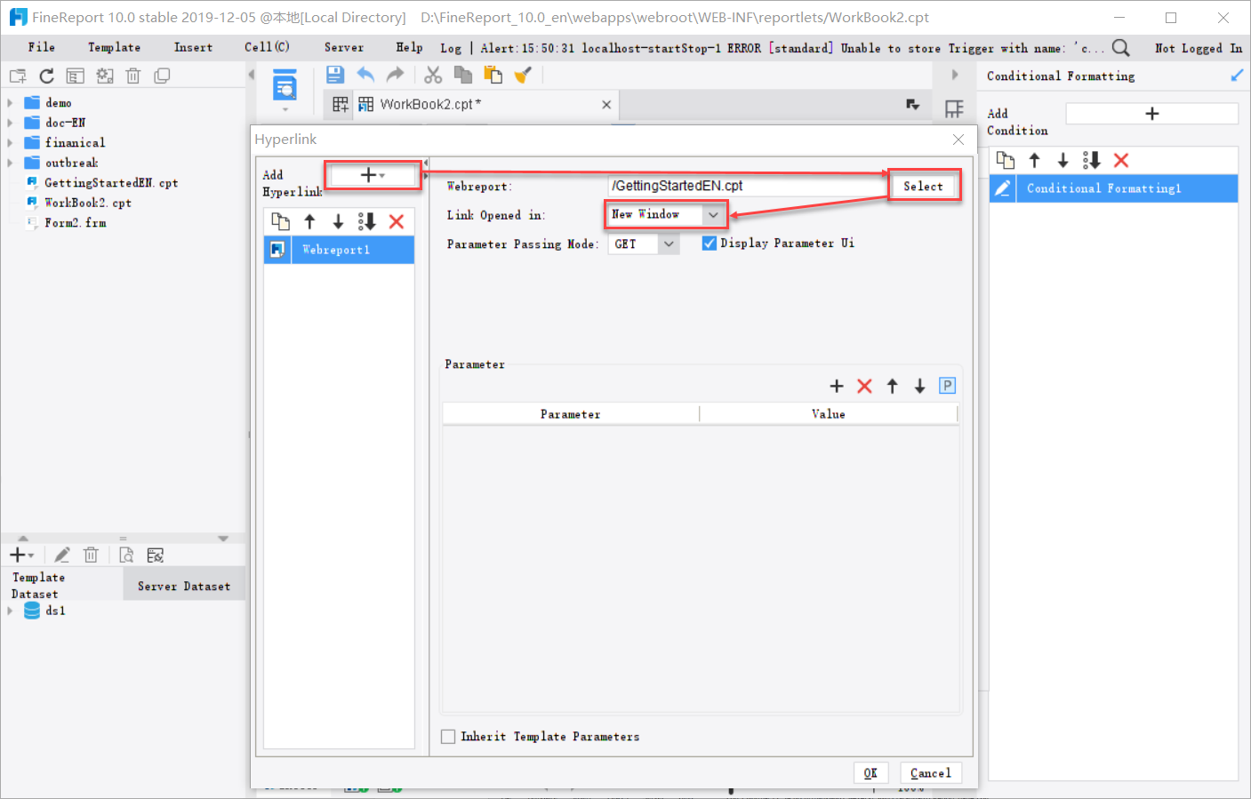 Hyperlink-FineReport Help Document