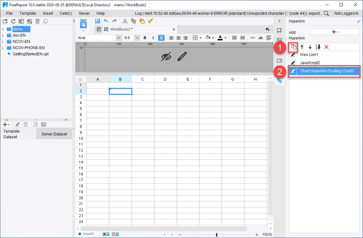 Basic Settings of Hyperlinks-FineReport Help Document