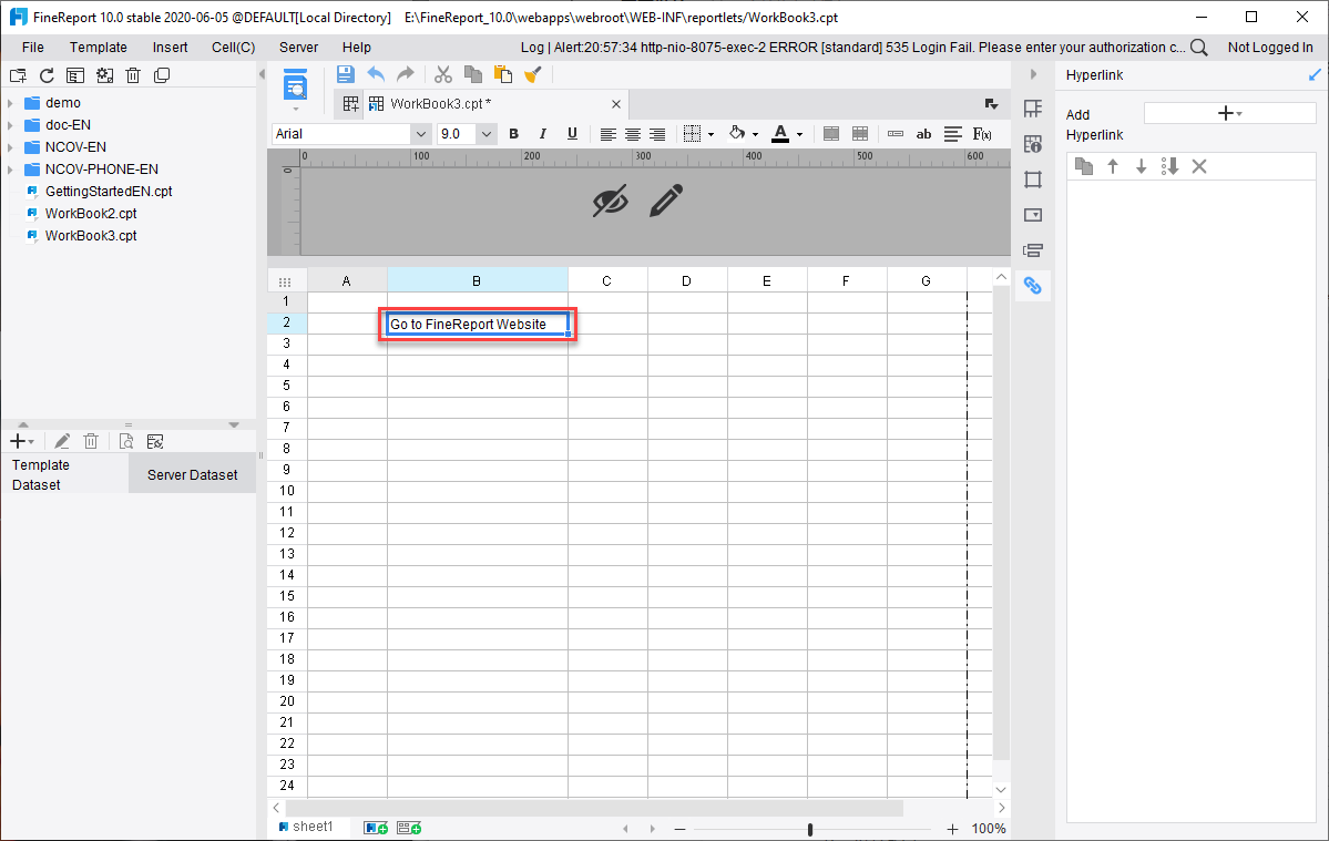 Web Link-FineReport Help Document