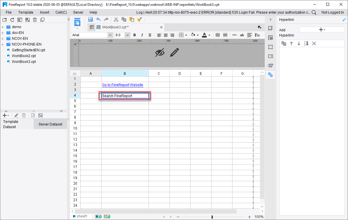 Web Link-FineReport Help Document