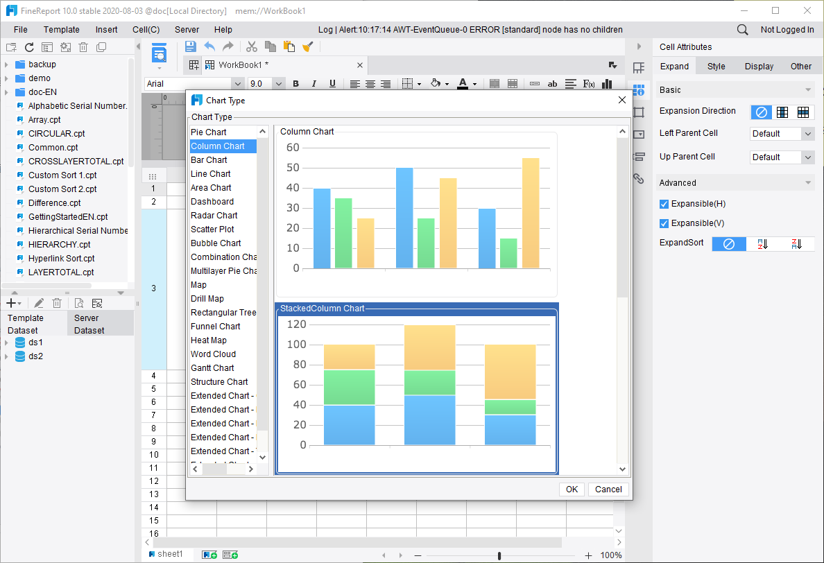 Chart Hyperlink Link Cell-FineReport Help Document