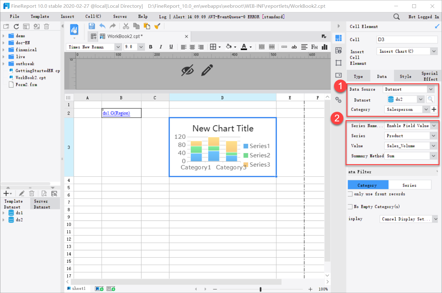 Chart Hyperlink Link Cell-FineReport Help Document