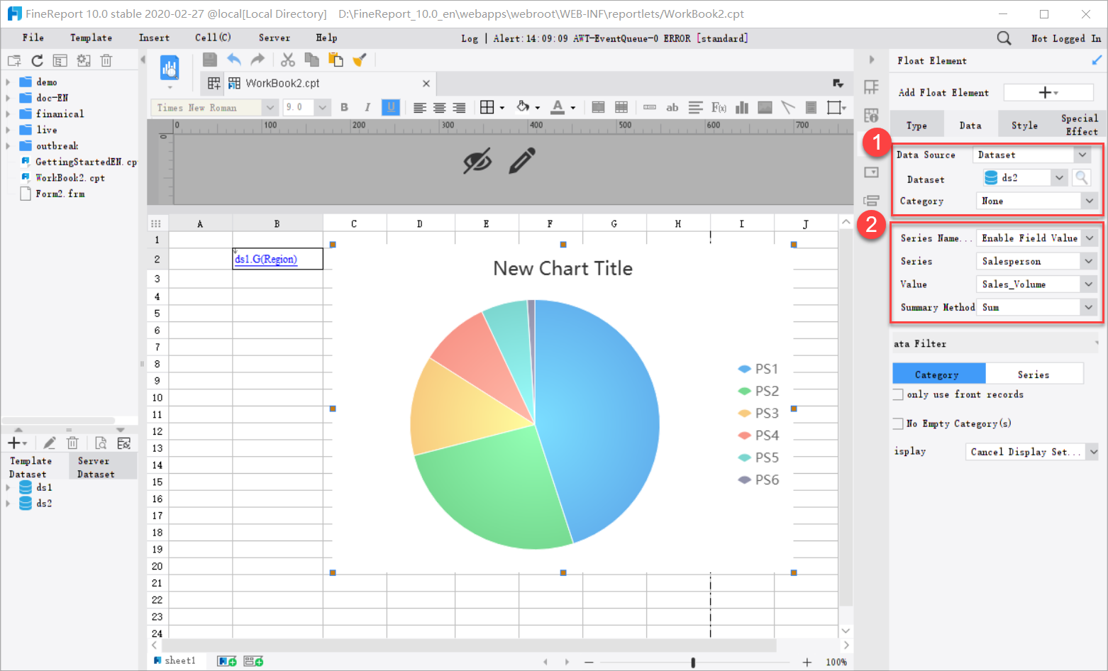 Chart Hyperlink Float Element-FineReport Help Document