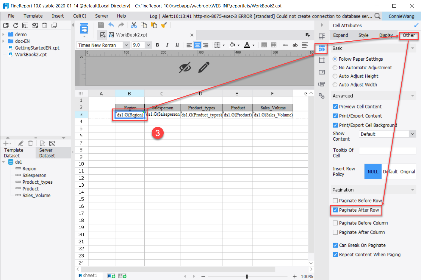 Paginate By Group-FineReport Help Document