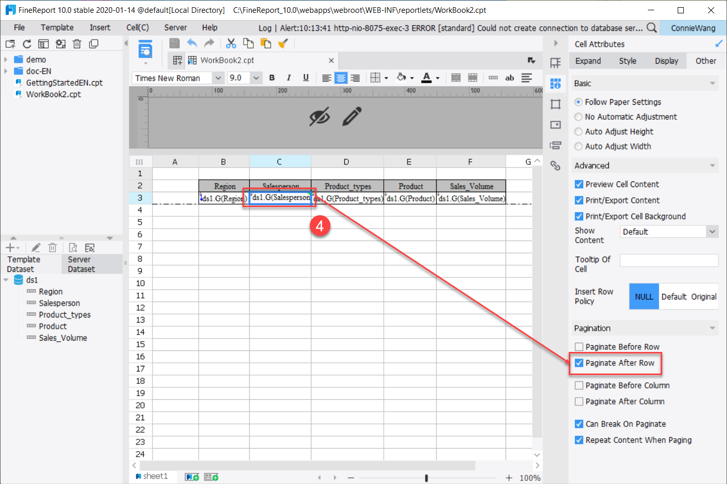 Paginate By Group-FineReport Help Document