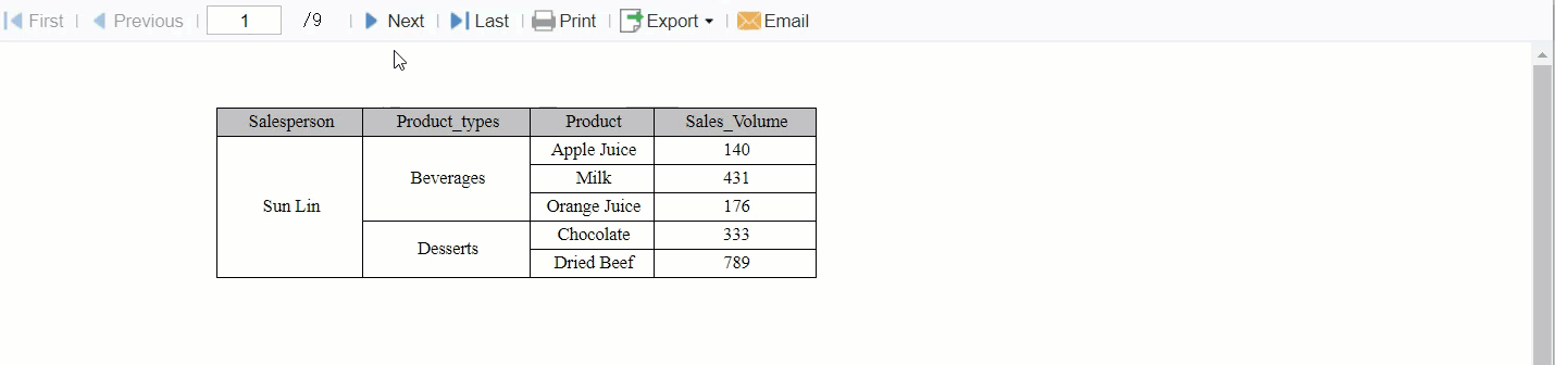 Paginate By Group-FineReport Help Document