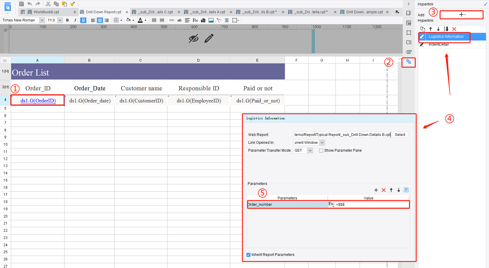 Drill-down Report-FineReport Help Document