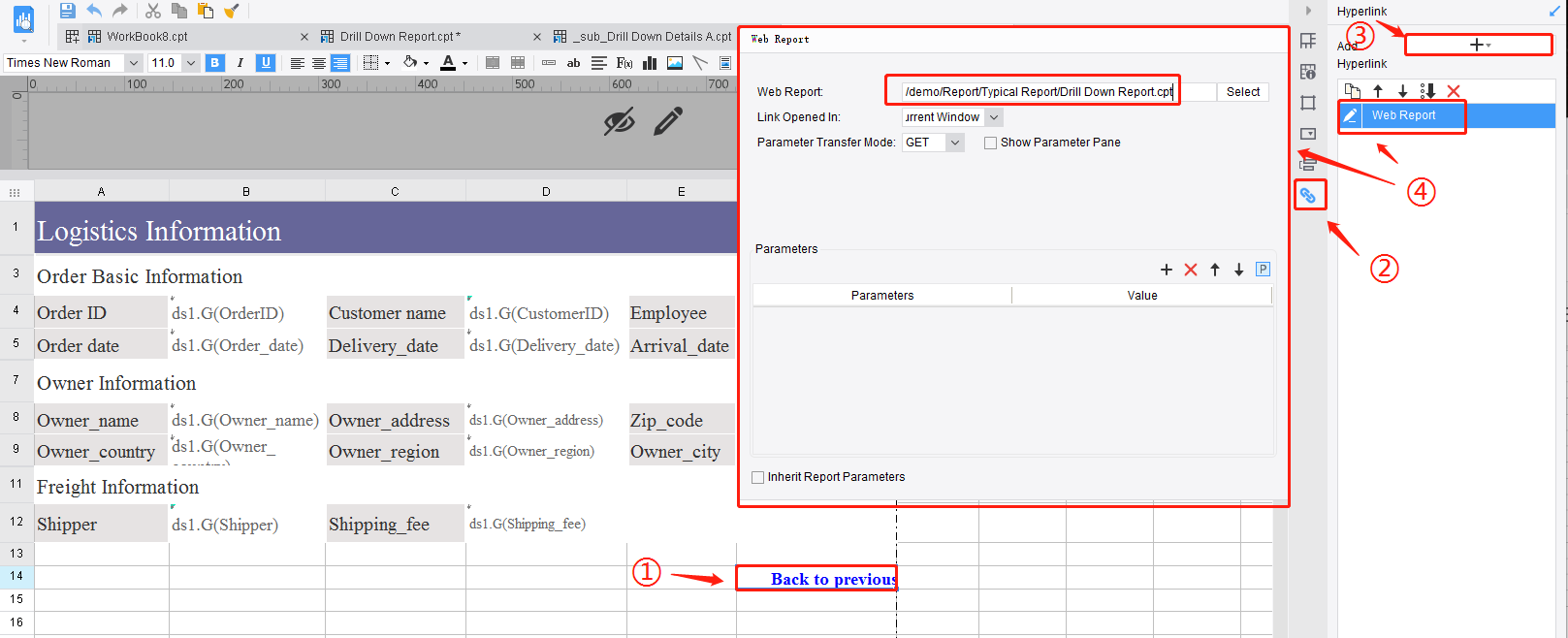Drill-down Report-FineReport Help Document