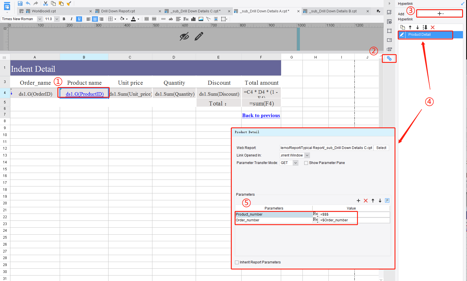 Drill-down Report-FineReport Help Document