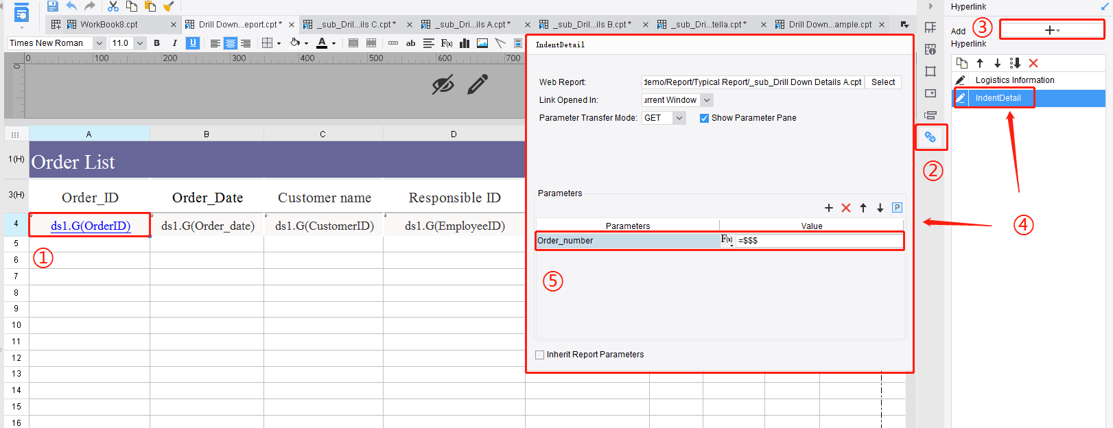 Drill-down Report-FineReport Help Document