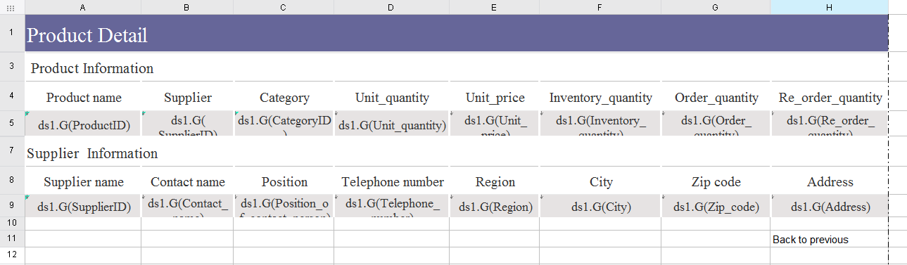 Drill-down Report-FineReport Help Document