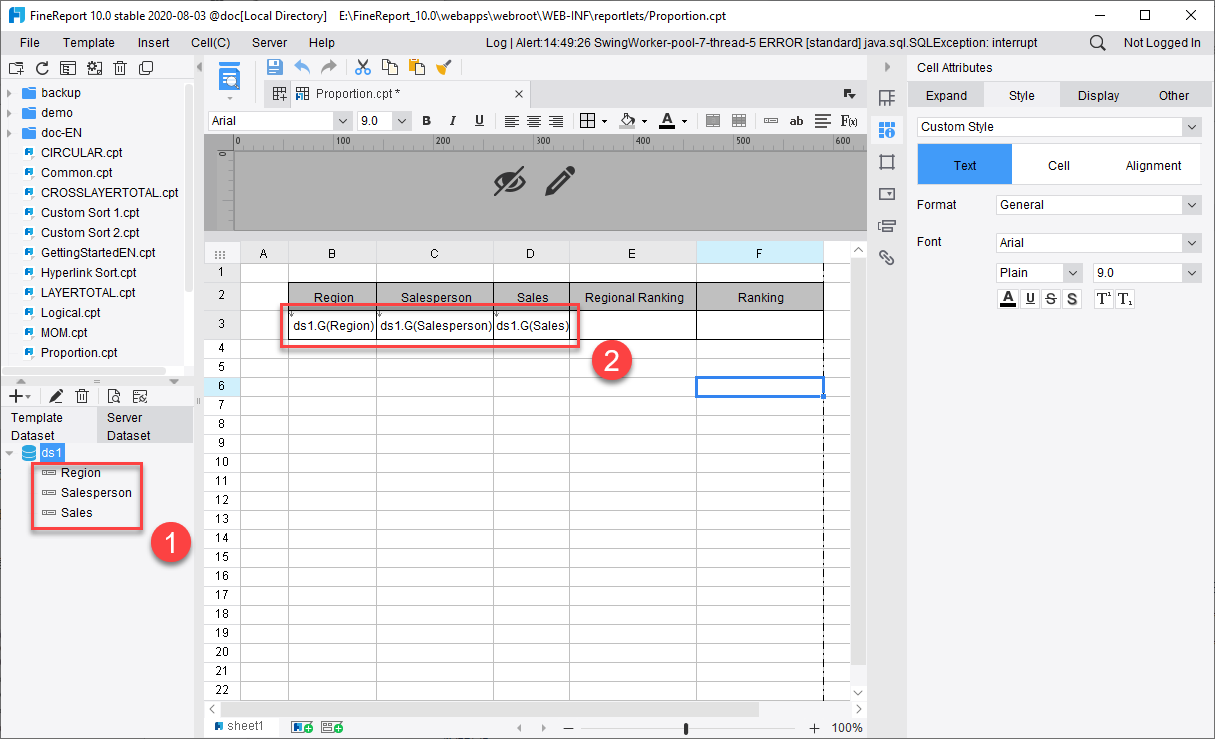 Ranking-FineReport Help Document
