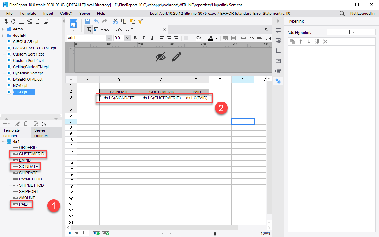 Sort-FineReport Help Document