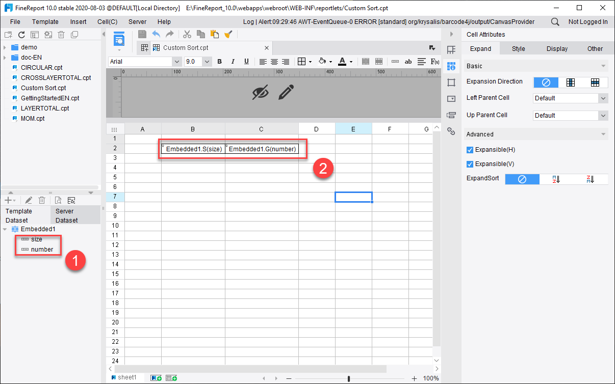 Sort-FineReport Help Document