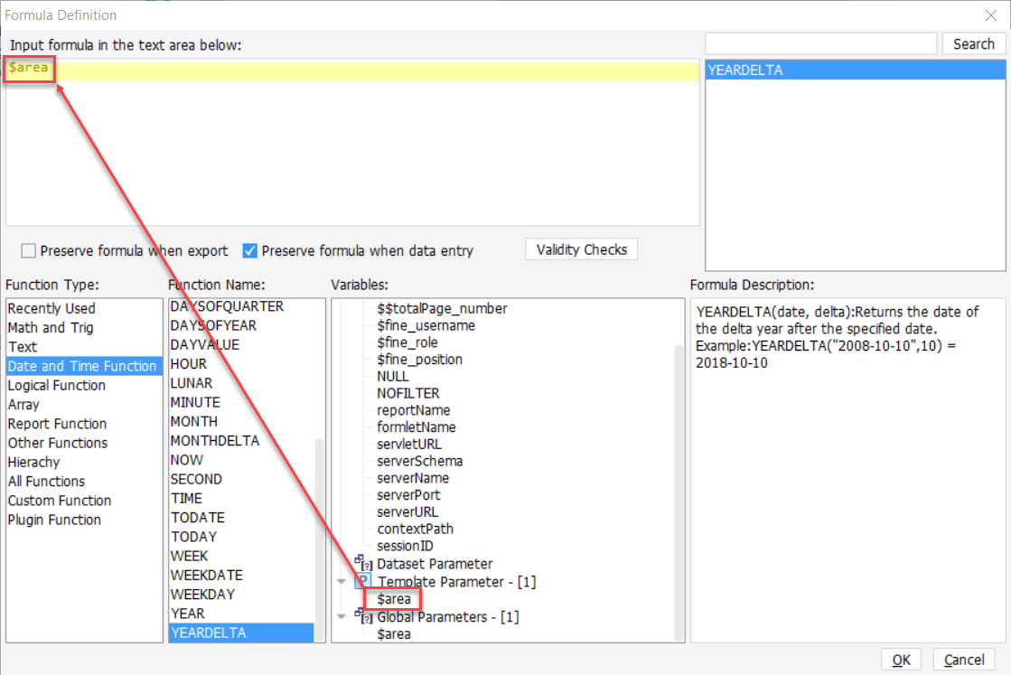 Global and Template Parameter-FineReport Help Document