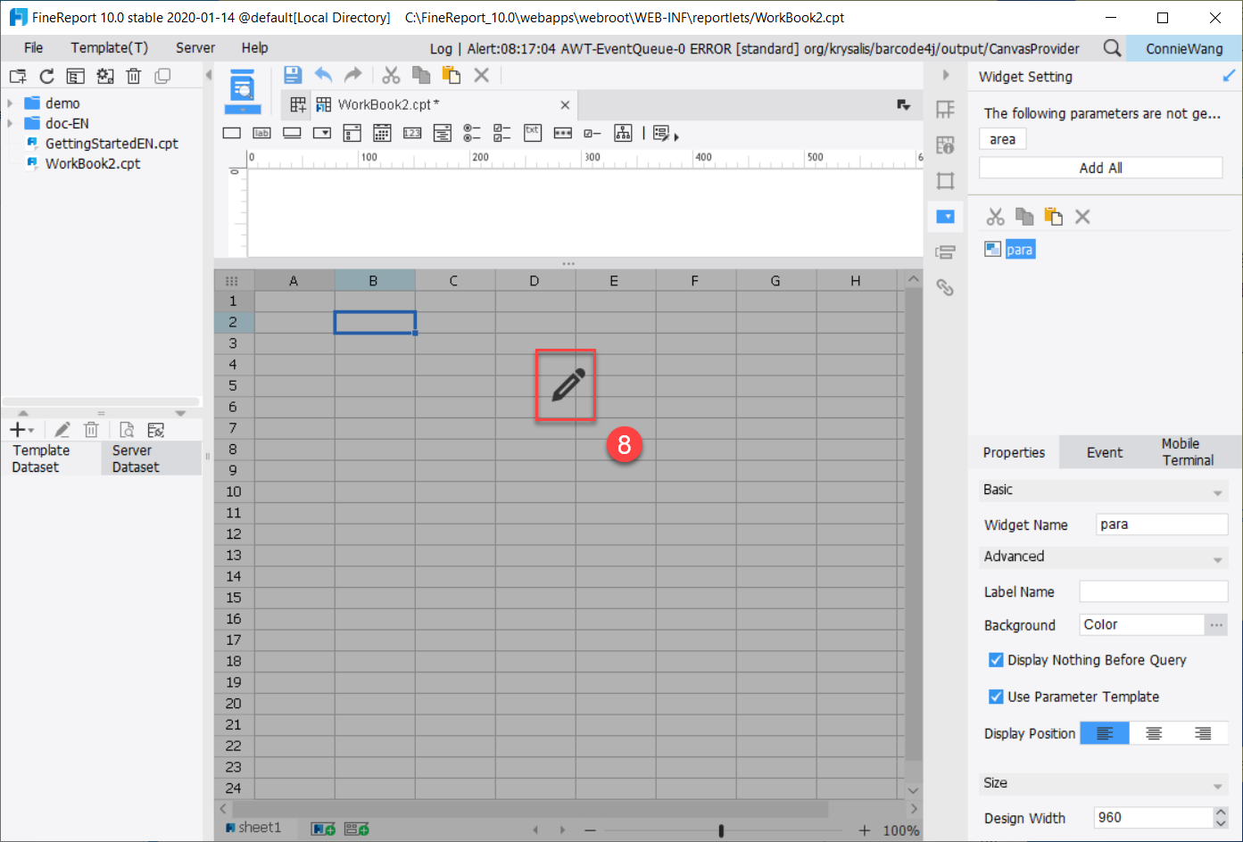 Global and Template Parameter-FineReport Help Document