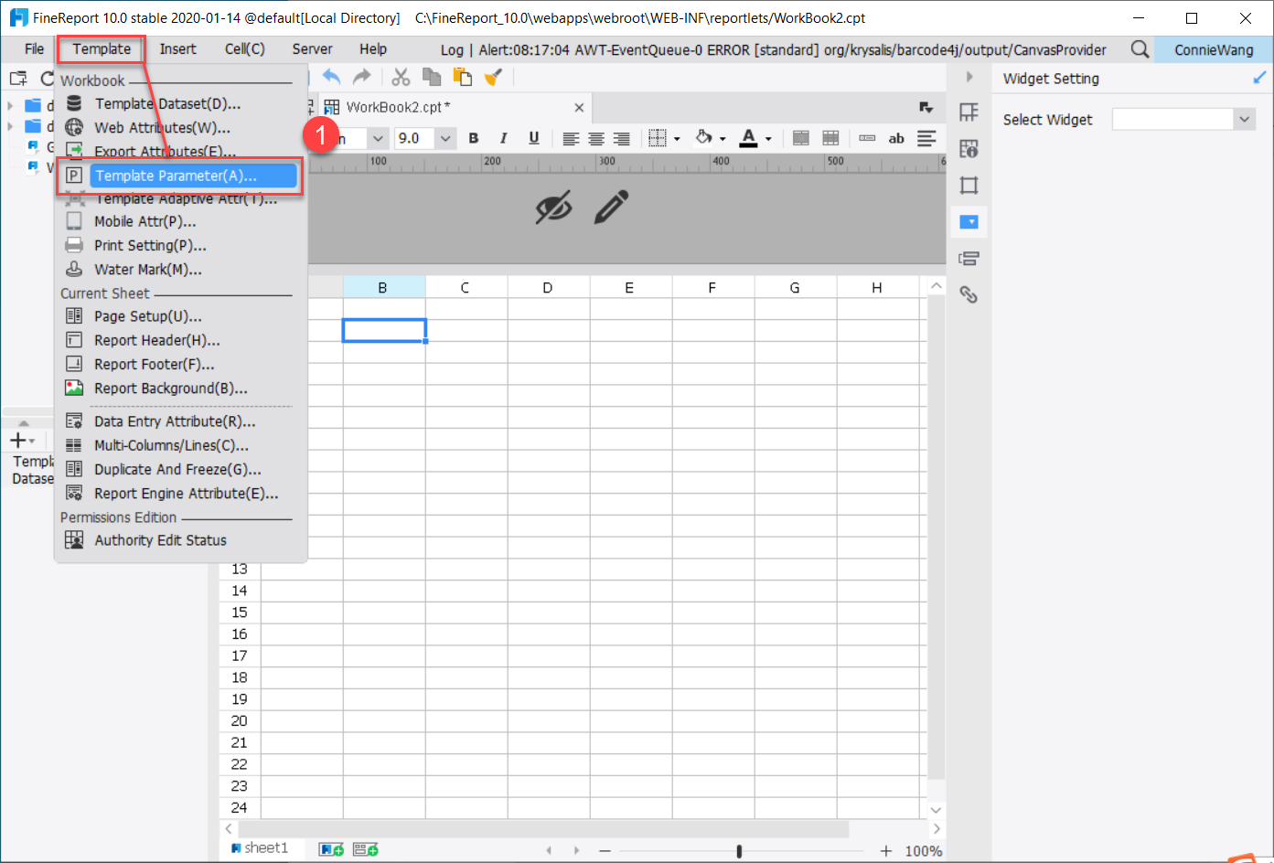 Global and Template Parameter-FineReport Help Document