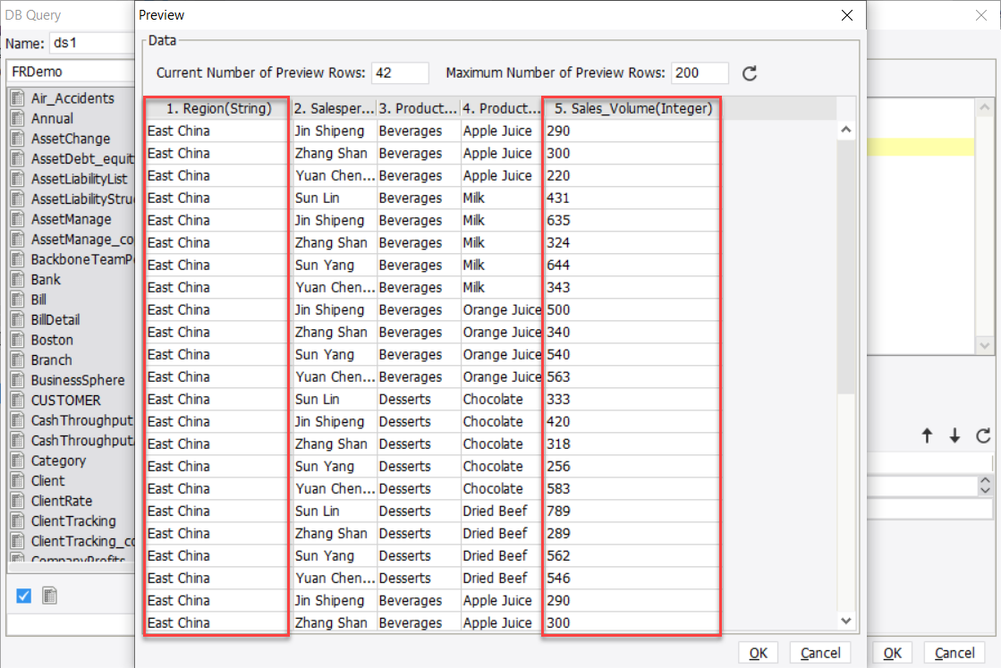 Dataset Parameter-FineReport Help Document