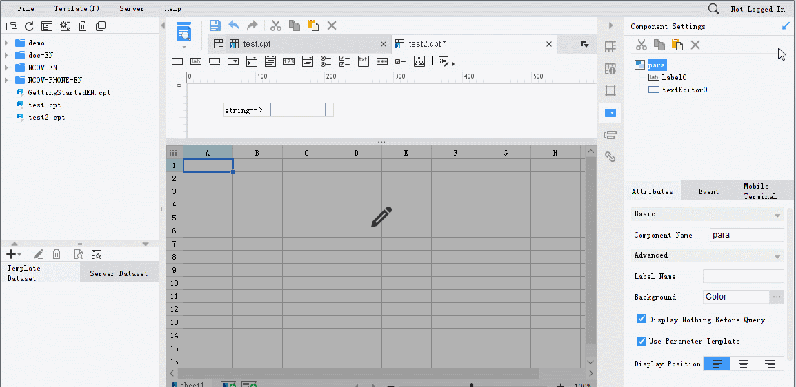 Text Field Widget-FineReport Help Document