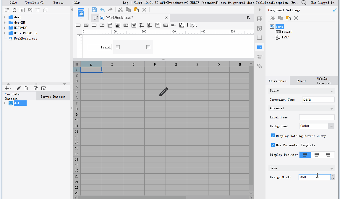 Checkbox Group Widget-FineReport Help Document