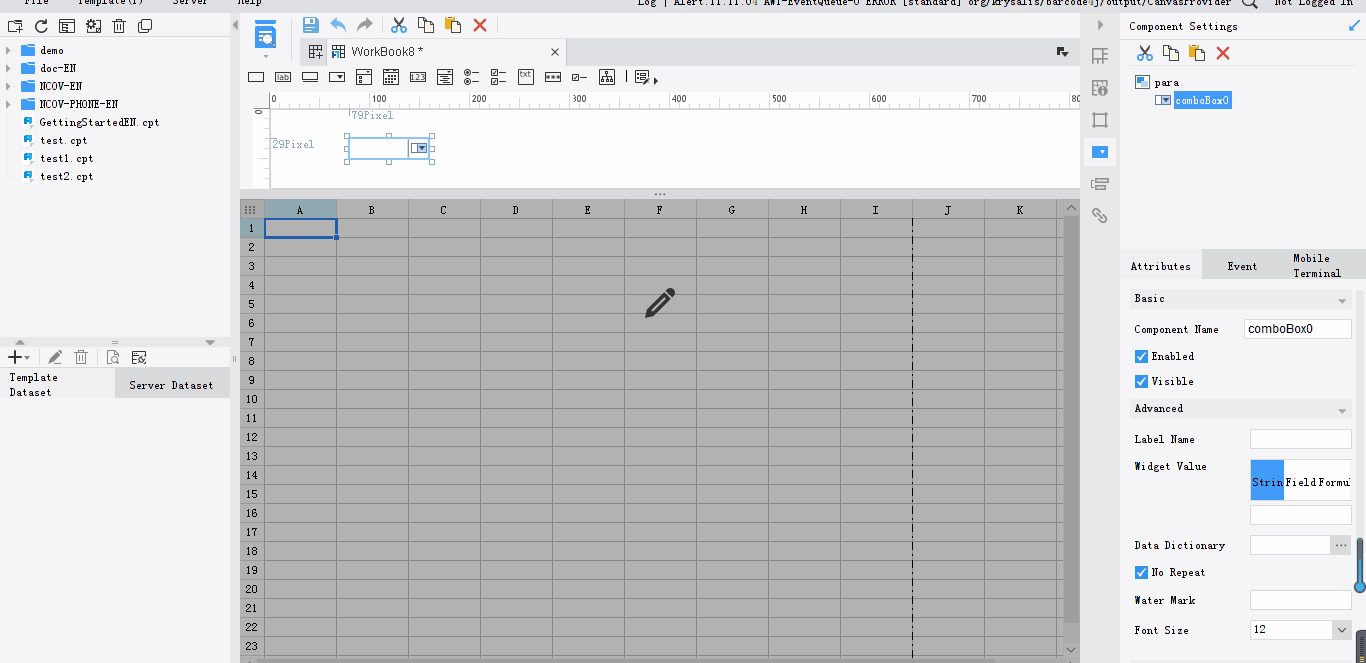 Drop-down Box Widget-FineReport Help Document